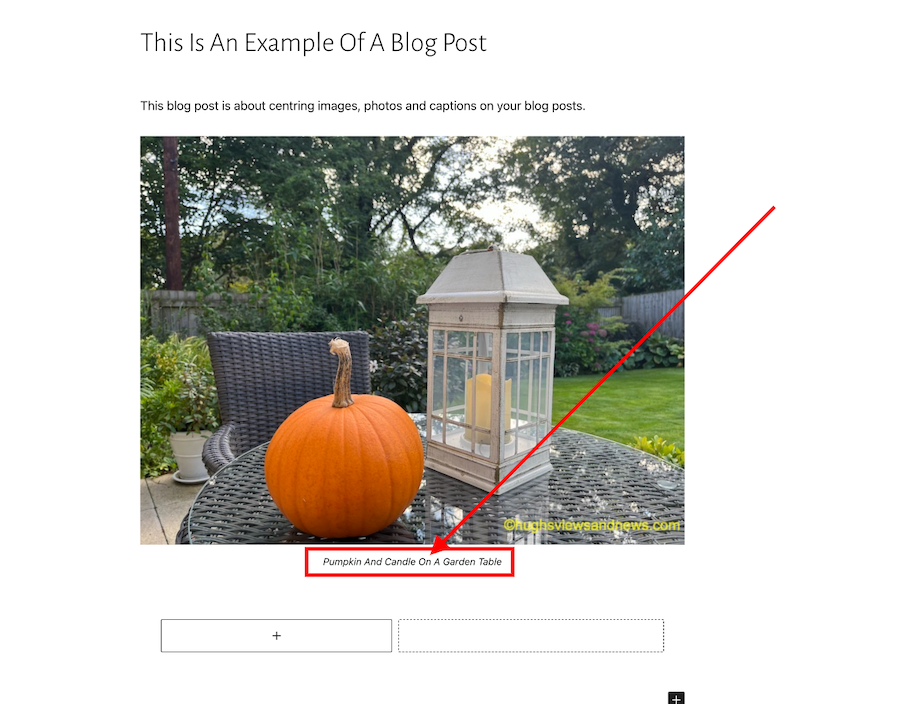 This Is How Easy It Is To Centre Captions Underneath Images And Photos On WordPress – Hugh's ...